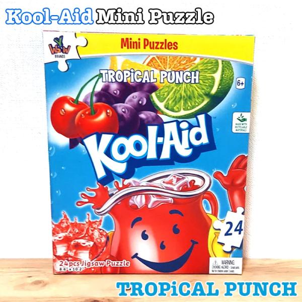 「ミニパズル クール・エイド TROPiCALPUNCH」アメリカの粉末ジュースのブランド・クールエイドの可愛らしいジグソーパズルです。24ピースのパズルは、完成するとTROPiCALPUNCHのフレーバーのイラストを楽しむことができます。...