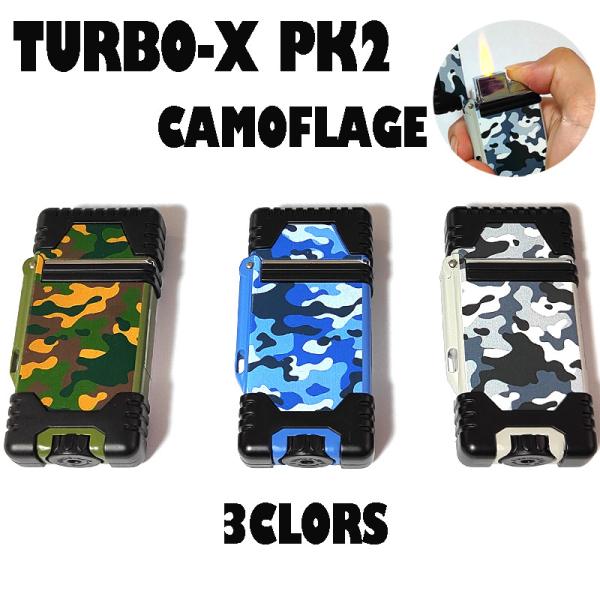 「ペンギンライター PK-2 カモフラ ターボX」スポーティなボディと、手に馴染んで使い易いサイズのターボライター。アウトドア・インドア共に重宝するライターです。風が吹いても消えないターボライター。室外で使用してもストレスが少ないガスライタ...
