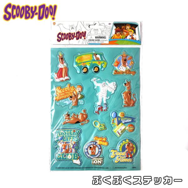 ぷくぷくステッカーシート スクービードゥーぷくっと飛び出すスクービー！人気アニメ『スクービー・ドゥー』の仲間たちが、ぷっくり立体の“ぷくぷくステッカー”になって登場スクービー、シャギー、フレッド、ダフネ、ベルマ、そしてミステリーマシーンやゴ...