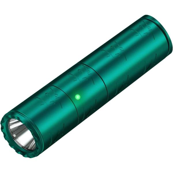 クラルス誕生10周年を記念した特別モデルカラー：グリーン（アルミニウム製）【小型でパワフル】直径24×全長98mm。重量82g（バッテリーを含む）。最大出力は1200ルーメン、最大照射距離は185メートル。【第5世代デュアルテールスイッチ】...