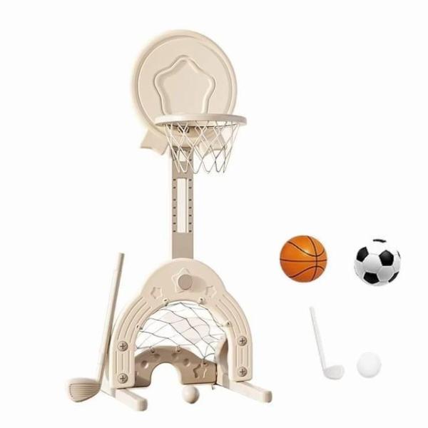 ミニ 3in1 バスケットゴール 子供用 バスケットボールフープセット ボックス早期教育のおもちゃラック 高さ調節可能