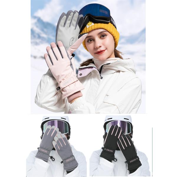 【暖かい手袋】風や雪に耐える高密度の防風生地。耐寒性を向上させるための厚手のフリース裏地。外部の耐風性と耐寒性、内部の蓄熱と暖かさ。トリプル蓄熱設計、多層保護、厳しい寒さの恐れはありません。手首には調整可能なベルクロが装備されており、さまざ...