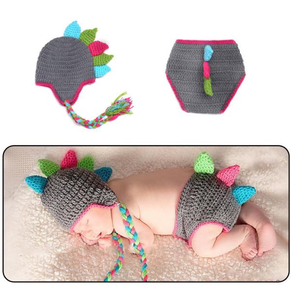 可愛らしい新生児のための撮影専用衣装。男女兼用です。素材： ニット対象年齢：0ヶ月〜3ヶ月位に最適毛糸で手編みなので、柔らかくて着心地がいいです。寝相アート、写真撮影、出産祝い、記念撮影、誕生日、コスプレなどにおすすめです。注意：※掲載画像...