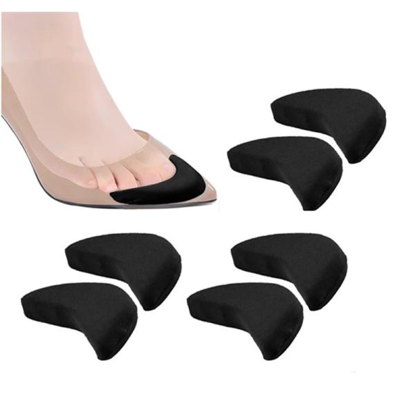 【商品仕様】サイズ：(約)7×4×2cm内容量：3足組(6個入)材質：ポリエステル、ウレタン、 スポンジ対象の靴：婦人靴パンプス、ブーツ、スニーカー※靴のつま先部分が余裕のある靴に使用してください【大きめの靴のサイズ調整】つま先に入れるだけ...