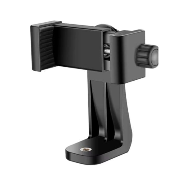 1/4カメラネジ搭載の一脚/三脚/自撮り/延長ポール棒等に取付けられる汎用式のスマホスタンドです。簡単に取り付けられ、スマホを上下から挟み込むだけでスタントに変身。三脚と組み合わせてお使いいただけます。ホルダーは二つに分解可能。360度回転...