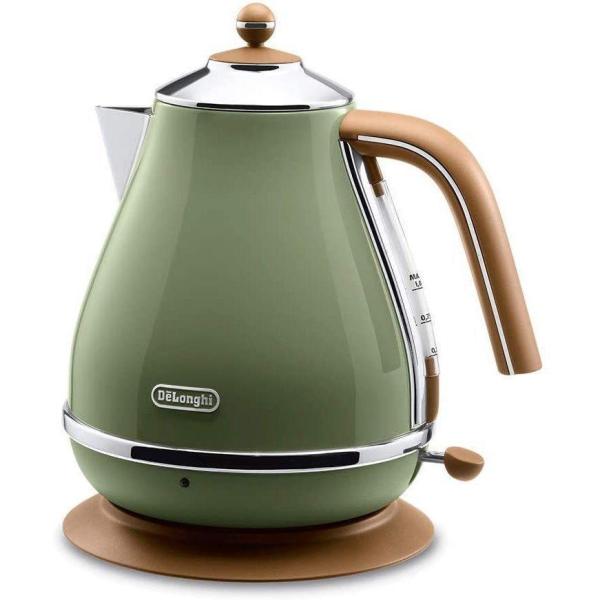 商品名電気ケトル ?アイコナ・ヴィンテージ コレクション ?オリーブグリーン 1.0L ?KBOV1200J-GR 商品説明　サイズ:本体/約幅210×奥行165×高さ215mm電源:AC100V 50/60Hz消費電力:1200Wコード長...