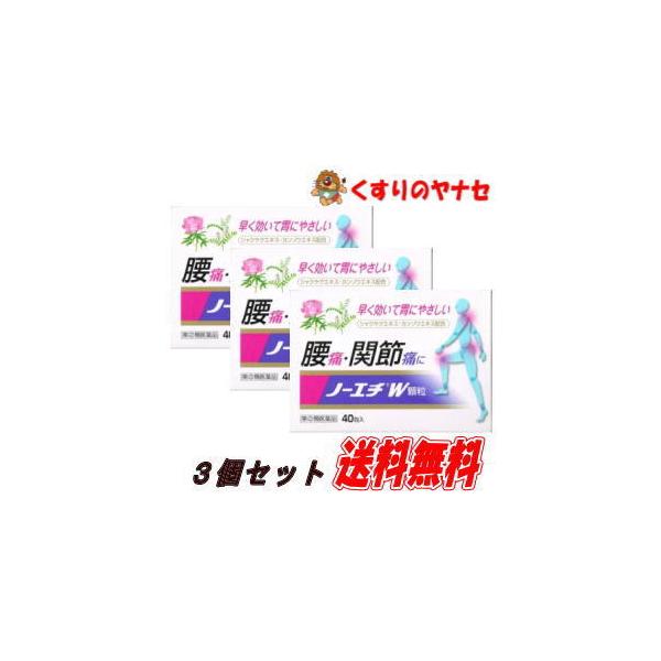【宅急便コンパクト対応】ノーエチW 顆粒 40包×3個セット＋試供品10包プレゼント！ ／【指定第２類医薬品】