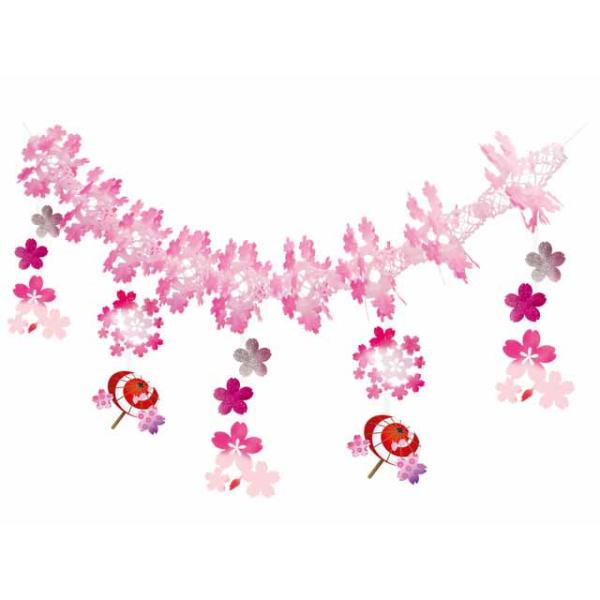 2月〜4月の春にぴったりな桜の天吊り装飾です。スーパー、食料品販売、家電量販店、コンビニエンスストア、パチンコ店やアミューズメント施設、自動車販売店や病院・クリニック・保育園・幼稚園など様々な業種でお使いいただける春の定番の装飾です。サイズ...