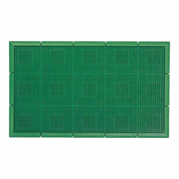 玄関マット エバック サンステップマット #3 グリーン F-131-3-G (マット 玄関 入口 土 砂落とし 業務用 屋内 屋外 コンドル 山崎産業)●細かな土や砂落とし用。土砂はマットが受け、床を汚しません。(マット 玄関 入口 土 ...