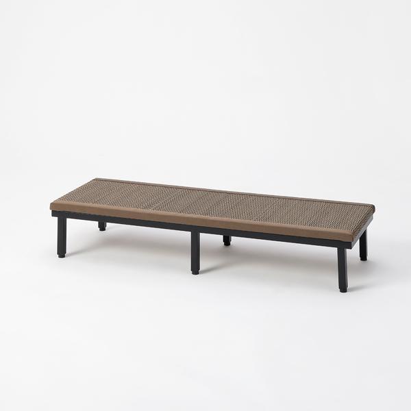 畳アイアンステップ 90×30×16cm い草ブラウン  (踏み台 玄関台 高齢者 段差 大島屋)●和モダンのシンプルなデザインのアイアンステップです。●天然い草を使った高級感のあるシックなブラウンカラー：落着いた雰囲気の場所におすすめです...