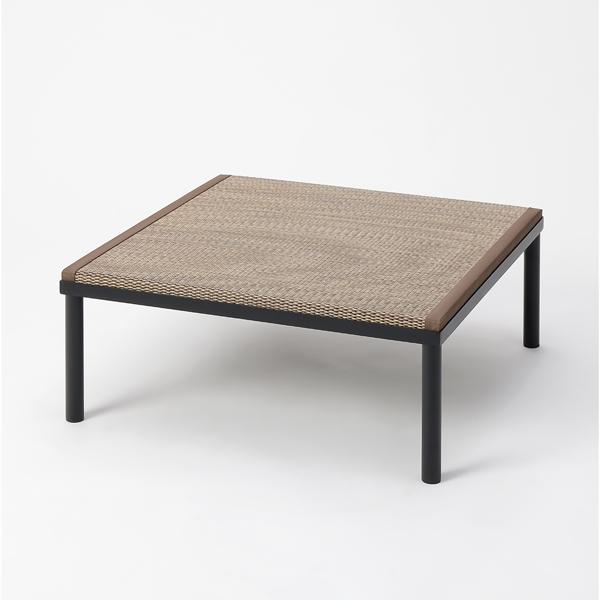 畳アイアン小上がり ハイタイプ 70×70×29cm い草ブラウン  (和空間 スキップフロア 和テイスト リビング ダイニング 大島屋)●和モダンのシンプルなデザインの畳座面小上がりです。●フローリングに置くだけで和のくつろぎスペースに。...