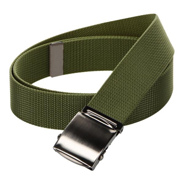 ナイロン GIベルト グリーン 幅3.8cm×長さ120cm 日本製 NG38 (ベルト バンド 緑 コーコス信岡)●バックルの金具でベルトを挟み込んで固定するGIバックルタイプ。●バックルの金具を緩めればウエストの調節が可能。●ベルト幅3...
