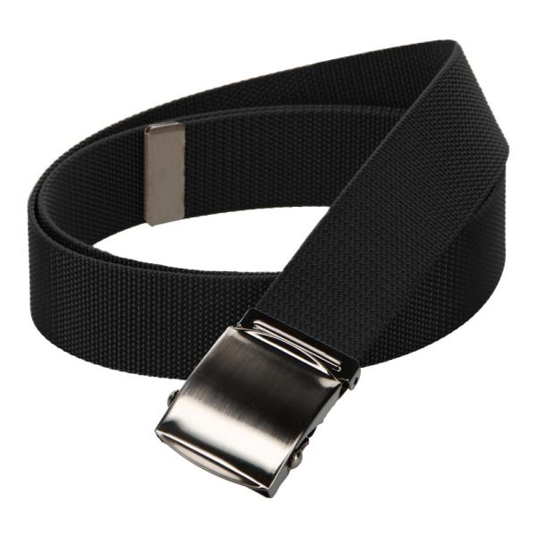 ナイロン GIベルト ブラック 幅3.8cm×長さ120cm 日本製 NG38 (ベルト バンド 黒 コーコス信岡)●バックルの金具でベルトを挟み込んで固定するGIバックルタイプ。●バックルの金具を緩めればウエストの調節が可能。●ベルト幅3...