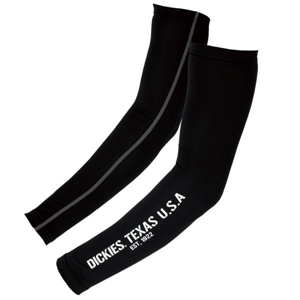 ドライパワーサポート アームカバー ブラック M D-2086 (DICKIES 腕 日焼け予防 ストレッチ 接触冷感 吸汗速乾 フラットロックシーム縫製 インナーウェア 腕カバー 消臭  ディッキーズ Dickies )着けていることを忘...