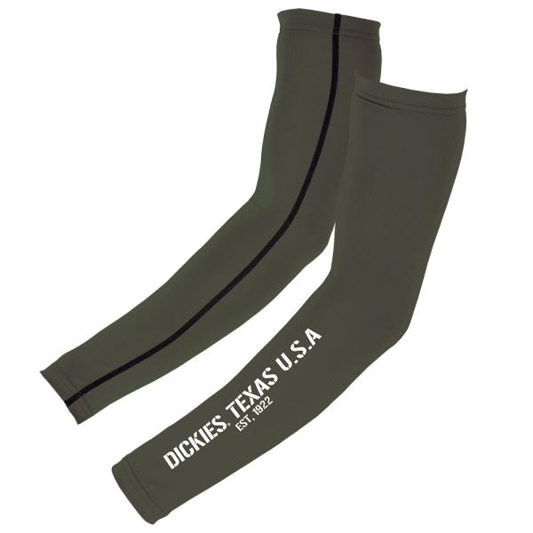 ドライパワーサポート アームカバー アーミー L D-2086 (DICKIES 腕 日焼け予防 ストレッチ 接触冷感 吸汗速乾 フラットロックシーム縫製 インナーウェア 腕カバー 消臭  ディッキーズ Dickies )着けていることを忘...