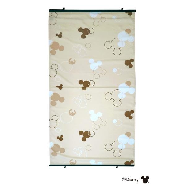 大島屋 シェード ミッキーサークル ベージュ 90x180cm  (シェード サンシェード 日よけ 暑さ対策 日差し対策 スクリーン)●ミッキーモチーフの日除けシェードです。●撥水加工を施しているので雨の日も安心です。●遮光率94％、UVカ...