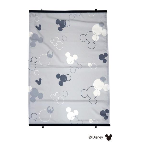 大島屋 シェード ミッキー サークル グレー 90x120cm  (ディズニー サンシェード 日よけ 暑さ対策 日差し対策 スクリーン)●ミッキーモチーフの日除けシェードです。●撥水加工を施しているので雨の日も安心です。●遮光率94％、UV...