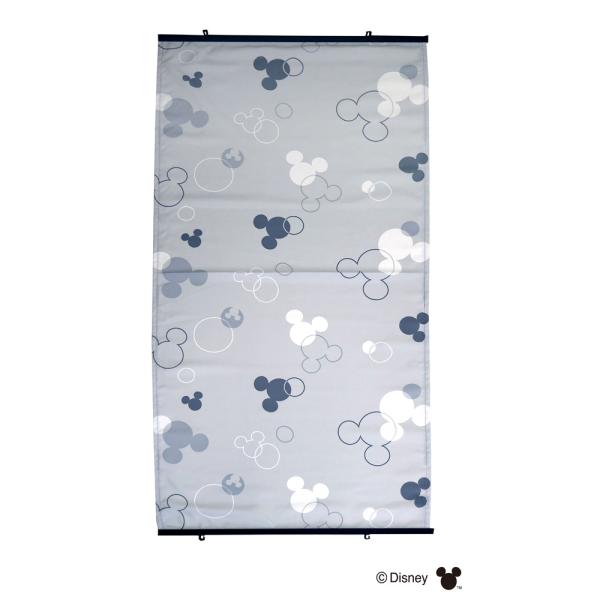 大島屋 シェード ミッキー サークル グレー 90x180cm  (ディズニー サンシェード 日よけ 暑さ対策 日差し対策 スクリーン)●ミッキーモチーフの日除けシェードです。●撥水加工を施しているので雨の日も安心です。●遮光率94％、UV...