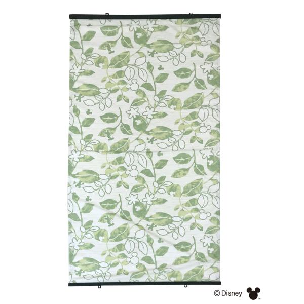大島屋 シェード ミッキー リーフ グリーン 90x180cm  (ディズニー サンシェード 日よけ 暑さ対策 日差し対策 スクリーン)●ミッキーモチーフの日除けシェードです。●撥水加工を施しているので雨の日も安心です。●遮光率94％、UV...