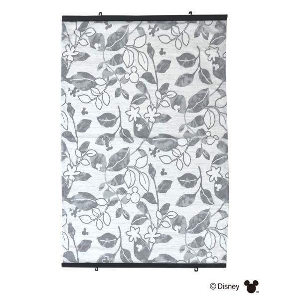 大島屋 シェード ミッキー リーフ グレー 90x120cm  (ディズニー サンシェード 日よけ 暑さ対策 日差し対策 スクリーン)●ミッキーモチーフの日除けシェードです。●撥水加工を施しているので雨の日も安心です。●遮光率94％、UVカ...