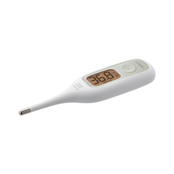 振動体温計 音と振動でお知らせ体温計 CTEB718V  (高齢者向け 体温測定 脇 腋下 体調管理 発熱 シチズン)●検温終了後、音だけでなく振動でもお知らせ。音が聞き取りづらかった方々も快適に使用できます。●選べるお知らせモード：検温の...