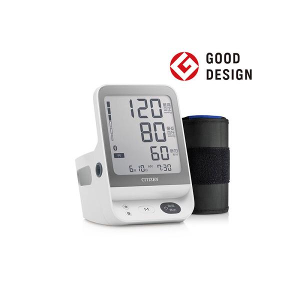 血圧計 上腕式 Bluetooth 装着しやすいカプッとカフ CHUH904C (血圧測定 体調管理 大画面 簡単操作 シチズン)●U字型の新形状「カプッとカフ」は腕に通す必要がなく、楽な姿勢のまま片手で簡単装着。測定時の負荷を軽減し毎日の...