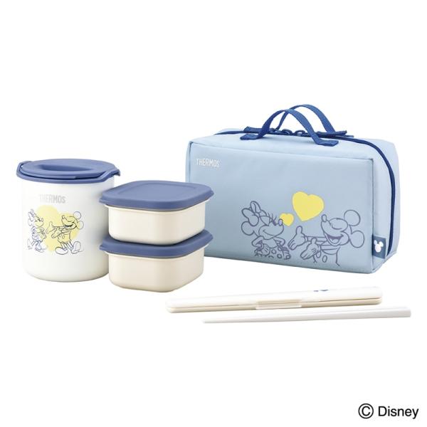保温弁当箱 茶碗1.3杯 ブルーイエロー ディズニー DBQ-256DS BLY (お弁当箱 保温機能 食洗機OK 電子レンジOK ポーチ付き サーモス)●つくりたての美味しさとごはんの温かさが味わえるお弁当箱。●専用ポーチ付き。●シンプル...