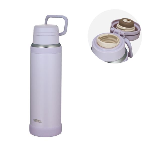 真空断熱ケータイマグ 1L ライトパープル JOY-1000 LPL (水筒 マグボトル 食洗機 キャリーループ サーモス)●新構造飲み口の大容量ケータイマグ！●持ち運びやすいキャリーループ付き！●フルイドテック構造：飲み物がスムーズに流れ...