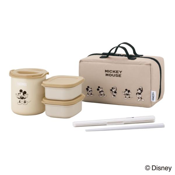 保温弁当箱 ミッキー ライトベージュ DBQ-257DS-LBE (保温お弁当箱 ランチボックス ポーチ付き 食洗機 サーモス)●ごはんの温かさが味わえるお弁当箱。●大人でも使いやすい落ち着いた雰囲気のミッキーデザイン。●ごはんを保温、おか...
