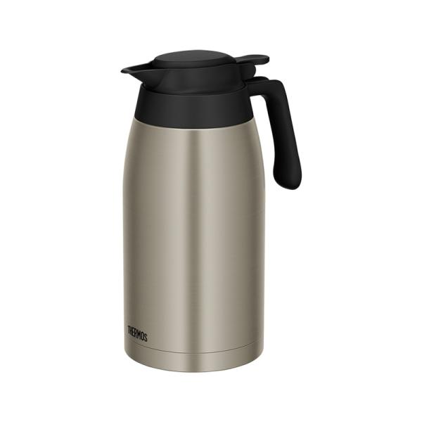 ステンレスポット 2.0L ステンレス TTG-2000-S   (卓上ポット 魔法瓶 保温 保冷 食洗機 サーモス)●食洗機対応の卓上ポットが新登場！●飲み頃長持ち。●ステンレス製魔法びん構造で高い保温・保冷力。●押すだけで注げるワンタッ...
