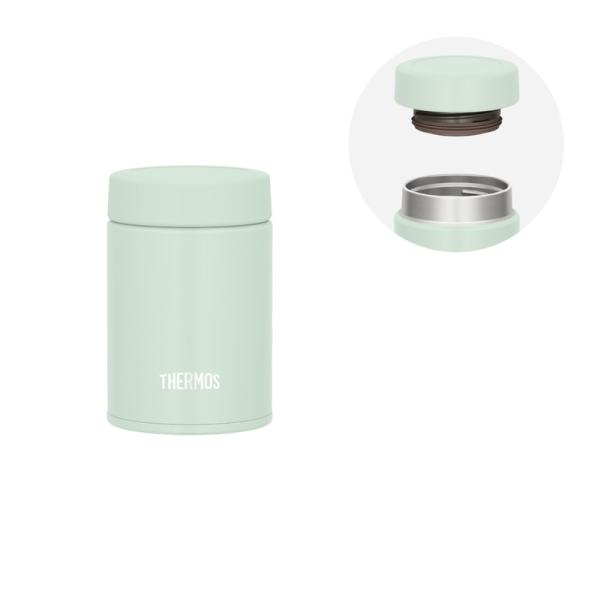 真空断熱スープジャー 200ml ライトグリーン JEG-200-LTG  (ランチ スープボトル 保温 保冷 食洗機 サーモス)●いつものお弁当にスープをプラス！●スープ1杯分のコンパクトサイズ！●口当たりがやさしく、お手入れしやすいスー...