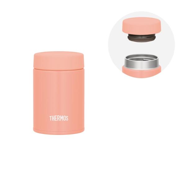 真空断熱スープジャー 200ml コーラルピンク JEG-200-CP   (ランチ スープボトル 保温 保冷 食洗機 サーモス)●いつものお弁当にスープをプラス！●スープ1杯分のコンパクトサイズ！●口当たりがやさしく、お手入れしやすいスー...