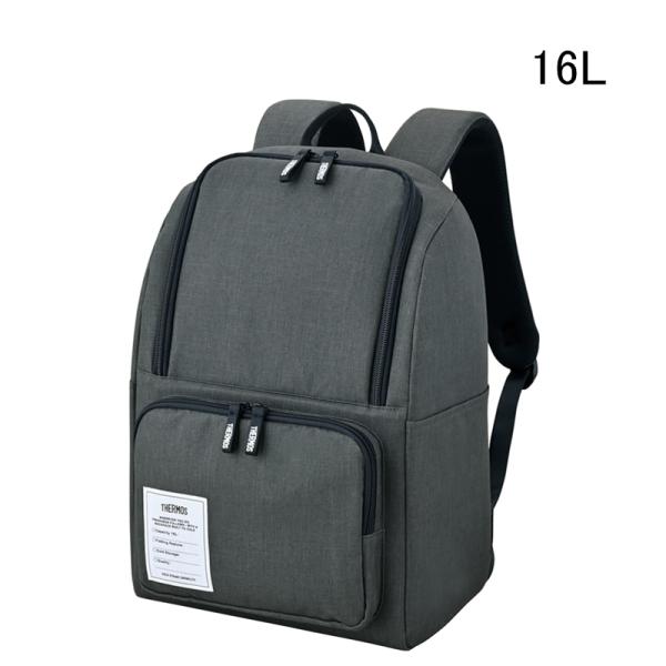 保冷バックパック 16L ダークグレー RFP-016-DGY (クーラーバッグ コンパクト 保冷リュック 保冷用リュック 収納力 サーモス)●保冷したい時も、日常使いもこれひとつに！●日常使いしやすいコンパクトサイズ。●買い物・アウトドア...