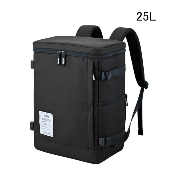 保冷バックパック 25L オールブラック RFP-025-ALB (クーラーバッグ 大容量 保冷リュック 保冷用リュック 収納力 サーモス)●保冷したい時も、日常使いもこれひとつにたくさん入る大容量サイズ。●買い物・アウトドア・タウンユース...