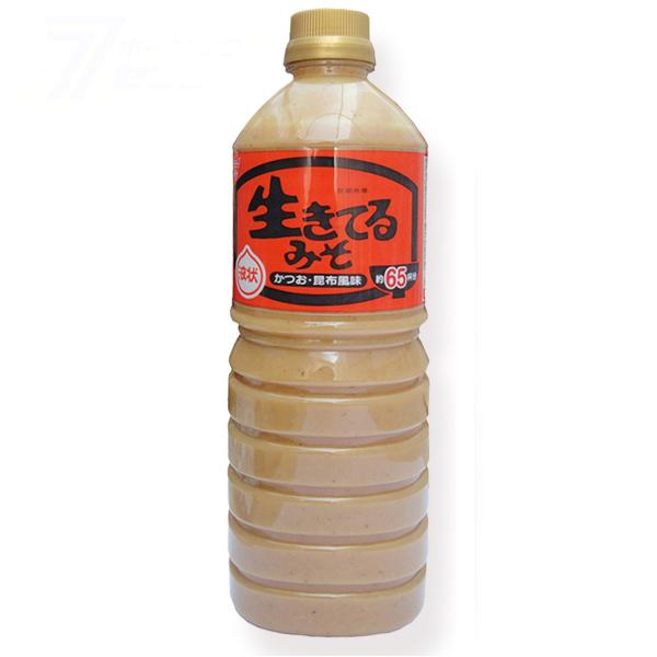 生きてる液状みそ 1120g  (業務用サイズ 大容量 味噌 ミソ 合わせみそ 合わせ味噌 かつお風味 こんぶ風味 手軽 簡単 みそ汁 味噌汁 調味料   フンドーキン)みそ配合量をアップし、より生みそに近い風味へリニューアル。液状みそだか...