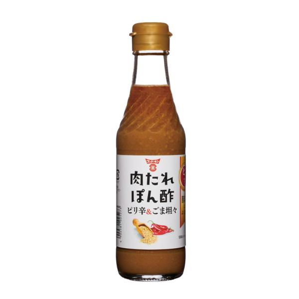 フンドーキン醤油 【ケース販売】 肉たれ ぽん酢 ピリ辛坦々 (245mlx12本入り)  (1ケース ケース購入 まとめ買い ケース買い ポン酢 ゴマ風味 ピリ辛味 調味料 国産 九州 大分)ねりごまのコクと香ばしいいりごまの風味に、豆板...