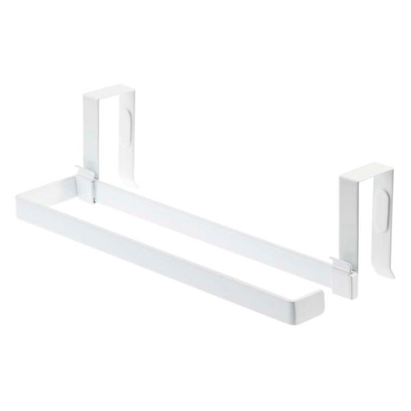 キッチンペーパー＆タオルハンガー プレート ホワイト  山崎実業 台所便利グッズ キッチン収納グッズ　タオル掛け　キッチンペーパーホルダー●キッチン扉や戸棚下に!吊り下げ戸棚とキッチン扉の2つの場所で使える2ウェイハンガー。●コの字型になっ...