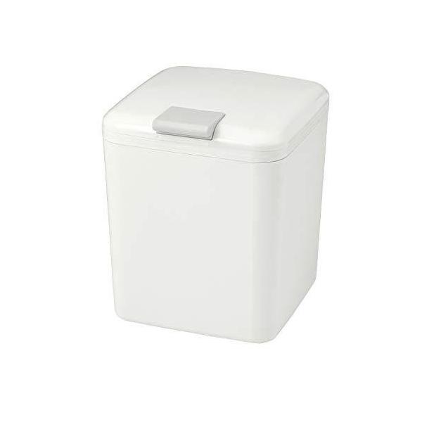 レック corron トイレポット B00212 4903320042841●ワンタッチでポリ袋を押さえる中ぶたつき　●セットが簡単《サニタリーボックス トイレ用品 掃除用品 ダストボックス ゴミ箱》※画像はイメージです。