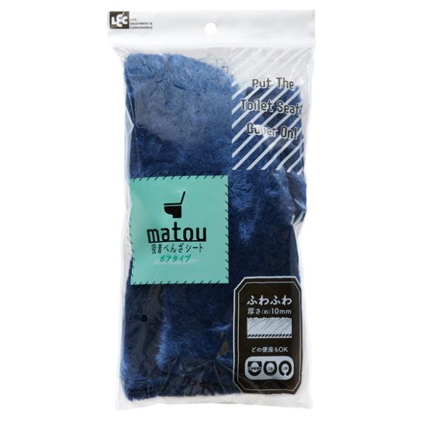 レック matou吸着べんざシートボアBネイビー B00380 4903320047150●便座にのせるだけ！取りつけ簡単な吸着式便座カバー。面倒な取り替えの手間がかかりません。●しっかりと吸着するので、便座を立ててもずれ落ちません。●従来...