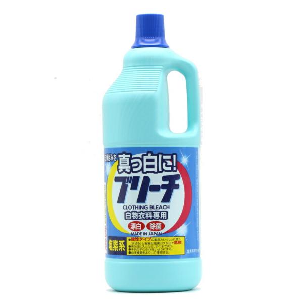 ロケット石鹸株式会社 衣料用ブリーチ 大 1500ml  4903367305817白物衣料専用の洗浄漂白剤です。(白物衣料でも使えないものがありますので注意してください。)衣料についたバイキンを除き、イヤな臭いを消します。衣料の黄ばみ・黒...
