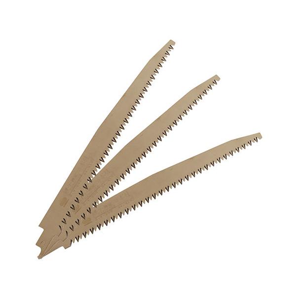 レザーソー神速200木材 替刃 3枚入 日本製 M132P3 (電動工具 電動鋸 レシプロソー コンパネ 集成材 合板 玉鳥)●手挽き鋸の目立て技術を駆使し、切れ味に特化したレシプロソーの替刃です。●集成材、一般木材、合板、MDFの木材の切...