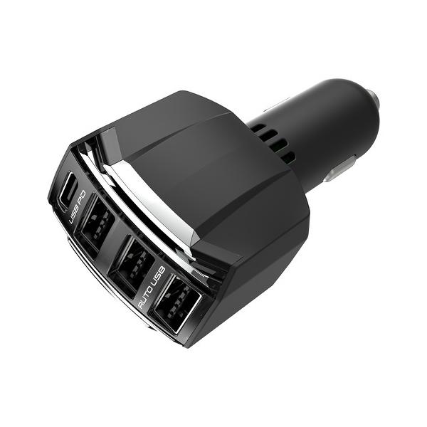 カシムラ DC/USB 4ポート49W PD20W 自動判定 USB PD(Power Delivery)規格対応 DC052 (パワーデリバリー 車用品 バイク用品 アクセサリー スマホ タブレット 携帯電話用品 カーチャージャー)●車の...