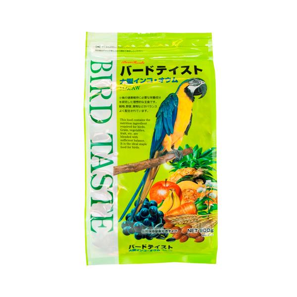 バードテイスト 大型インコ 日本製 900g (インコ用 オウム 主食 ペットフード ナチュラルペットフーズ)●大型インコ、オウム専用に大好きなフルーツやアーモンド、ヘルシーなサフラワー、オーツ麦をブレンド。●嗜好性をそこなわず、バランスの...