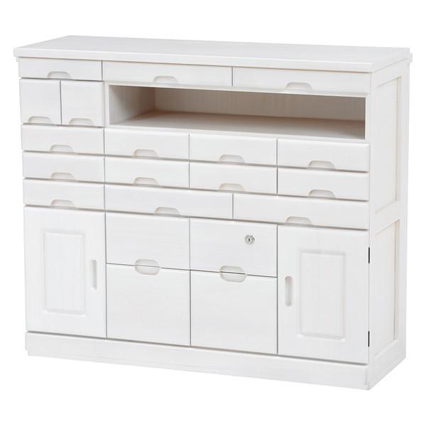 萩原 ＦＡＸ台 (約)幅93×奥行32×高さ78cm MFX-6232WS 4934257224734●多引き出しのFAX台。鍵付きの引出しには重要なものを保管できます。《家具 インテリア》※画像はイメージです。