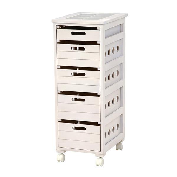 萩原 ストッカー (約)幅30×奥行40×高さ79cm MUD-6782WS 4934257265980●キッチン等で重宝するストッカー・幅30cm《家具 インテリア》※画像はイメージです。