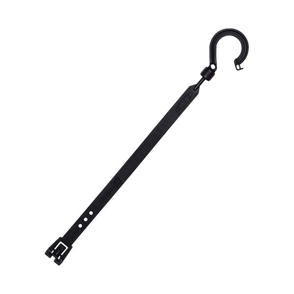 日動工業 日動 万能フッカー BH-300SH-BK  (結束バンド 整理収納 コード 配線)●繰り返し使える幅15mm、長さ300mmのフック付き結束バンドです。●整理収納・アウトドアやレジャー、邪魔なコードをまとめて束ねたり、荷物の簡易...