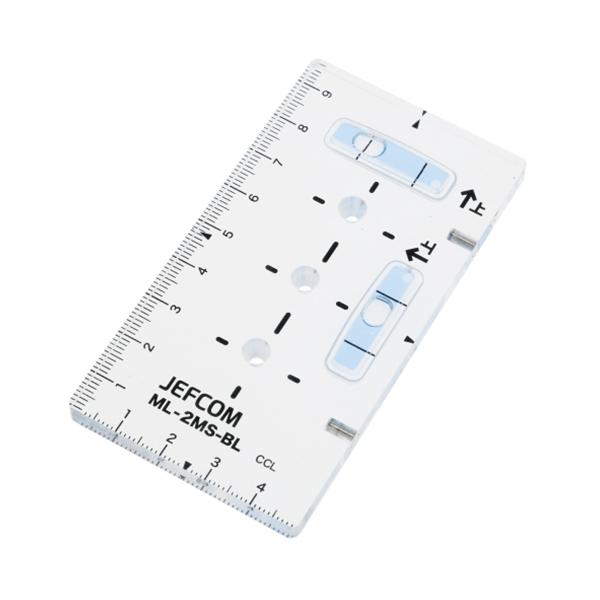 スリムブルーレベル ML-2MS-BL (ケガキ用 ケガキ工具 垂直 水平 磁石付 ジェフコム)●ブルーレベルで見やすくなりました。●コンセント取付穴のケガキ作業。●薄型・軽量携帯に便利なスイッチボックスのケガキ用です。●径60mmホールソ...