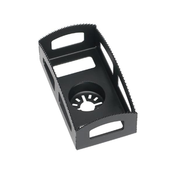 スイッチボックスソー シングル 専用替刃 SWC-S (石膏ボード 穴あけ 角穴開口 電設 電動工具 電設工事 ジェフコム)●スイッチボックスソーSWC-200用専用刃、シングルタイプです。●後付け工法のスイッチボックス(シングル)用の角穴...