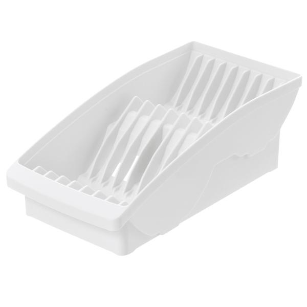 ディッシュスタンドR ホワイト 棚置き用 ミニ トトノ 日本製 110000 (お皿スタンド キッチン用品 皿収納 2段 リッチェル)●お皿を棚置き収納できる専用ケースです。●プラスチック製なので、水洗いできてお手入れ簡単です。●立てて収納...