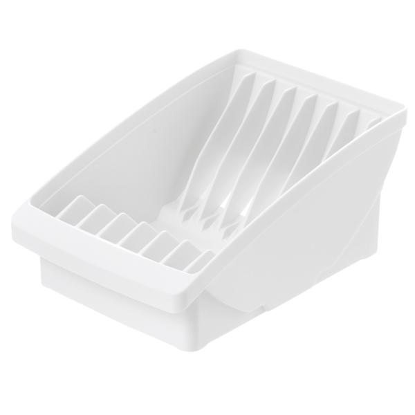 ディッシュスタンドR ホワイト 棚置き用 レギュラー トトノ 日本製 110002 (お皿スタンド キッチン用品 皿収納 リッチェル)●お皿を棚置き収納できる専用ケースです。●プラスチック製なので、水洗いできてお手入れ簡単です。●立てて収納...